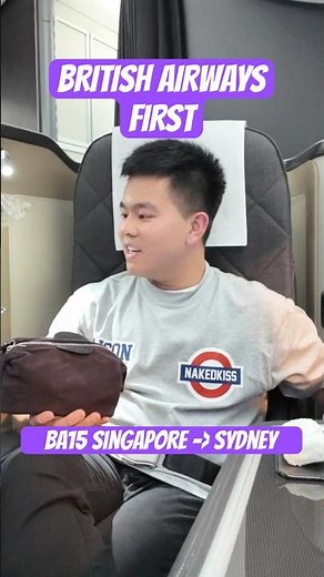 WOW! British Airways BA15 First Class Singapore to Sydney.