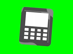Download green screen animation, calculator, cartoon, flat color black for free
