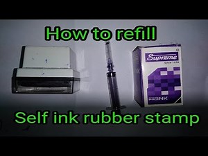 How to refill self inking rubber stamp ! MSVideo