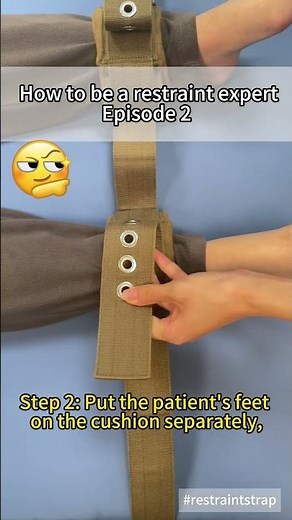 How to be a restraint expert?Just know the 3 steps !☝️☝️☝️#restraintstrap #restraint#patient#bandage