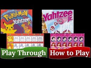 Yahtzee Jr:. Pokemon & Disney Princess - How to Play & Play Through