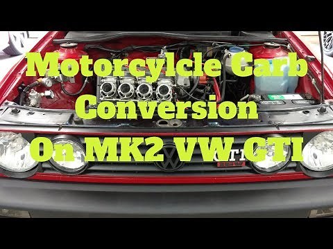 Motorcycle Carb Conversion on MK2 GTI