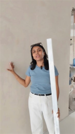 How to check leveling of running wall #designtips #designer #popwall #site #surat #onsitework #interiordesigntips "viraldesignreels | Wings_design