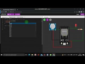 Simulasi ESP32 Menggunakan LED dan Potensiometer