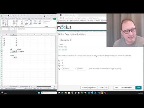 Using EXCEL Solver, to solve quadratic problem