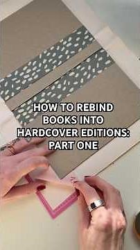 PART ONE of a tutorial on how to rebind your books into custom hardcover editions! 🪄📖 #bookbinding