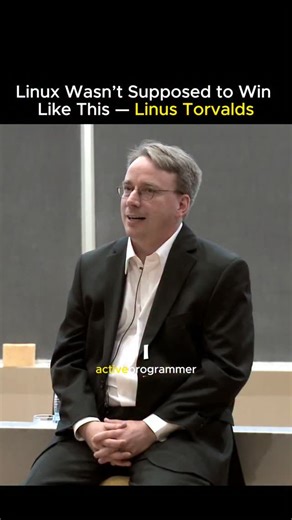 Technology |Business |AI on Instagram: "Linux was created as a desktop operating system. And yet… that’s the one place it never fully won. In this 2012 Aalto Talk, Linus Torvalds admits something that still frustrates him today: Linux dominates servers, infrastructure, supercomputers — even phones — but desktop adoption never reached the level he expected. He points to Android as proof that Linux did succeed at scale. At the time, Google was activating 900,000 Android devices every single day — 