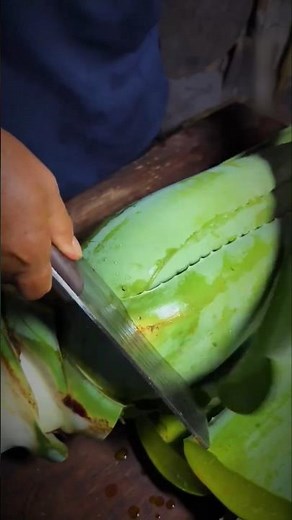 Traditional Way to Make Pure Aloe Vera Gel #shorts