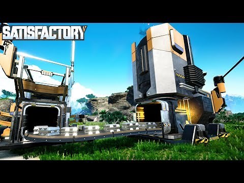 BUILDING A FULLY AUTOMATED MINING BASE IN SATISFACTORY - Satisfactory Gameplay