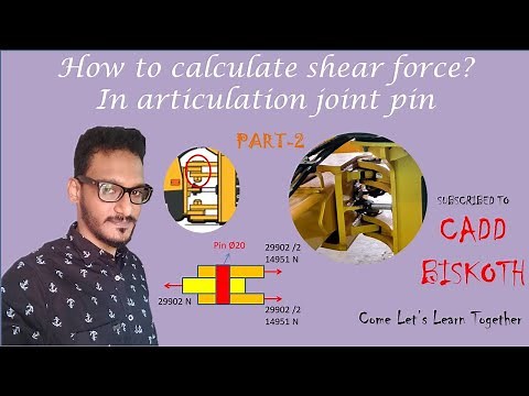 How to calculate shear force in Pin | Double shear | Selection of material | GB standards
