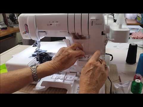 Threading up for Wave Stitch on Baby Lock sergers