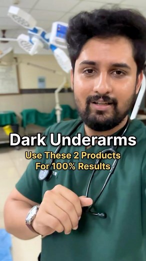 Dr. Niranjan Samani on Instagram: "Dark Underarms Note: I am a GYNECOLOGIST, these Recommendations are according to my Personal experiences, but I would ADVICE you to consult a DERMATOLOGIST and get a PATCH TEST done before using these products. #explorepage #reels #reelsinstagram #drniranjansamani #skincare"
