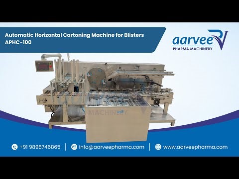 Automatic Horizontal Cartonator Machine for Blisters | APHC-100 | Blister Cartoning Machine