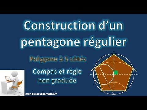 Pentagone régulier : construction détaillée