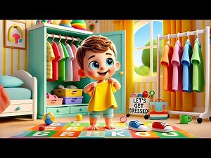 Let’s Get Dressed Song for Kids 👕🧦 | Morning Routine Song | Fun Nursery Rhyme for Toddlers