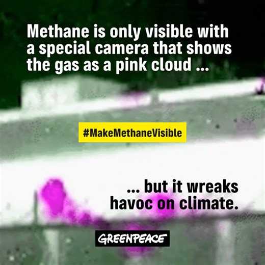 The invisible gas that cooks our climate. Methane is a potent greenhouse gas, 80 times more powerful than CO2 over a 20 year period! The concentration of methane is nearly 3 times higher than it was during the pre-industrial era, and methane emissions are rising faster than ever. While carbon dioxide is a well-known greenhouse gas that lingers in the atmosphere for centuries, methane's lifespan is shorter, it disappears from the atmosphere in only 12 years if we stop emitting it. But during that