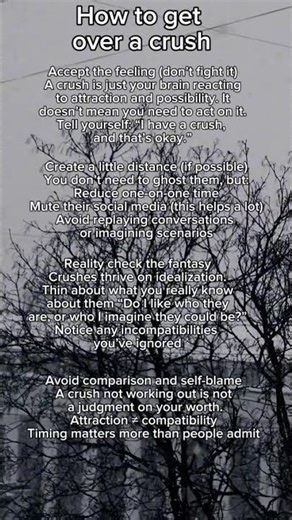 How to get over a crush #movingon