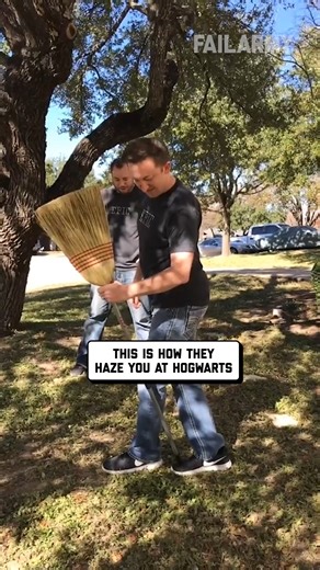 sweep the leg, johnny 🤣 #broom #prank #fail #shorts #reels | FailArmy