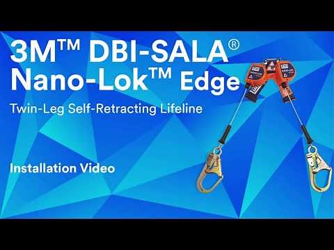 3M DBI SALA Nano Lok Edge Twin Leg SRL Installation Tutorial