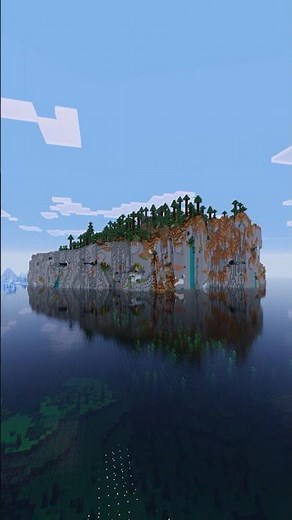 Minecraft Lush Cave Cliff Island Seed