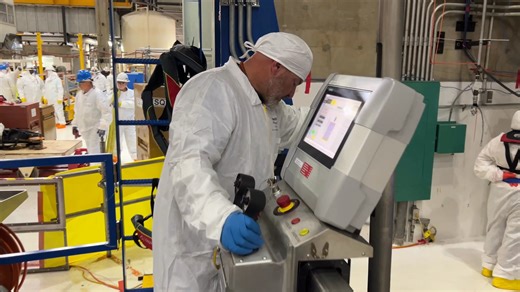 1.8M views · 20K reactions | That bright blue glow in a nuclear reactor? It's caused by the Cherenkov effect - how cool is that for #NuclearScienceWeek? 離 The Cherenkov effect is on full display at Sequoyah Nuclear Plant as crews safely offload 193 assemblies from the Unit 1 reactor to the Spent Fuel Pit during our scheduled refueling outage. The blue glow occurs when charged particles move through the water faster than light can!  | Tennessee Valley Authority | Facebook