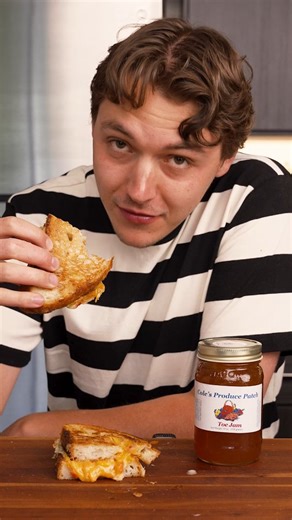 63K views · 334 reactions | I put toe jam on a grilled cheese sandwich. I didn't even know toe jam existed before this! Would you try it? | Chef Tyler | Facebook