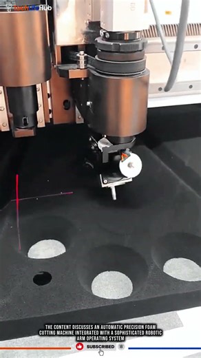 Innovation Foam Cutting: Robotic Precision, 3D Shaping, High Efficiency Manufacturing #tech