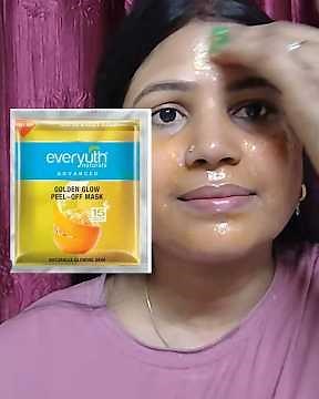 everyuth naturals golden glow peel off mask review|how to apply peel off mask|#facemask #facepack