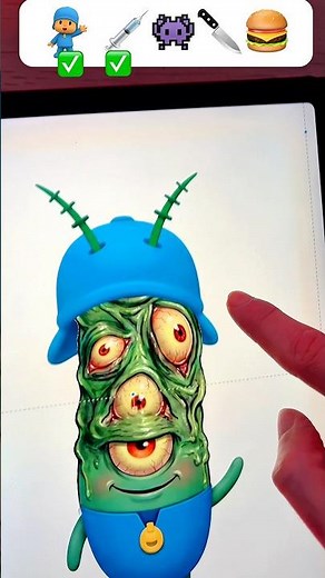 OMG! 💧Plankton with Emoji #spongebob #emoji