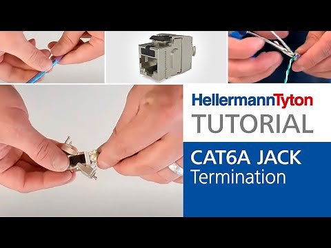 New Cat6A Keystone Jack Termination Video