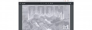 Playing DOOM in a PDF file (and source code)