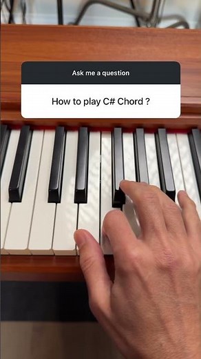 C# Major Chord on the Piano