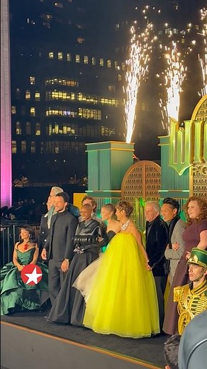 WICKED FOR GOOD lights up the New York sky for its premiere with Ariana Grande, Cynthia Erivo & cast