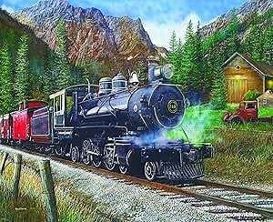 Springbok's 1000 Piece Jigsaw Puzzle Timber Pass - Made in USA