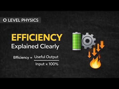 Efficiency Explained Clearly | Efficiency Formula Made Simple | O Level Physics