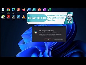 How to Fix Davinci Resolve Studio 20.2.3 GPU Configuration Warning