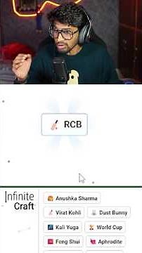 I Craft VIRAT KOHLI to RCB In Infinite Craft 🤣 #shorts #gamingengineer