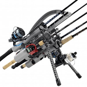 PRO 5: GRAY portable fishing rod rack and rod holders