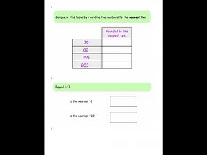 Rounding numbers (Worksheet)