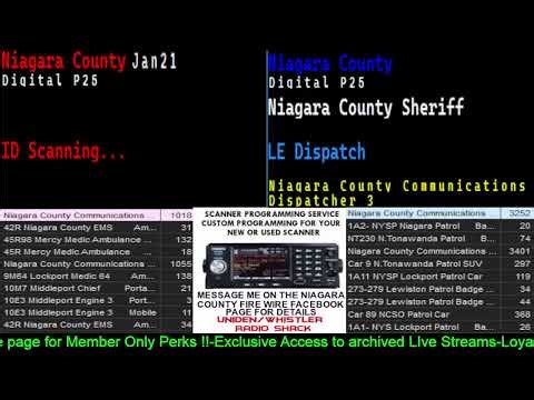 01/21/26 Part 1 Niagara County Police & Fire Scanner - Niagara County Fire Wire Livestream #1