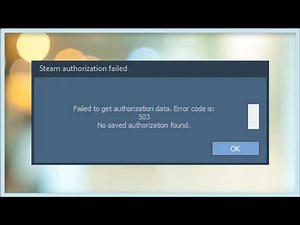 Steam Authorization Failed - Failed To Get Authorization data - Error Code 503 - DCS World