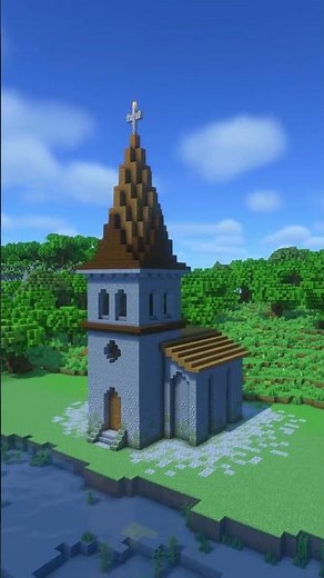 Small Medieval Church Build in Minecraft!