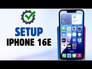 iPhone 16e Setup Guide - Initial Setup, WiFi, eSIM, Face ID & More