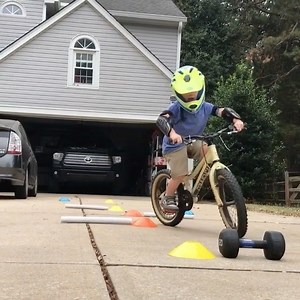 5.9K views · 125 reactions | What are your favorite backyard games to help your kids develop the skills to become confident riders like @attirides ?Pylons, chalk tracks, sweet sketchy ramps? Let the community know what you do below  www.thebikedads.com ____________________ Check out our website for the best reviews of biking products for families to shred together 落 | The Bike Dads | Facebook