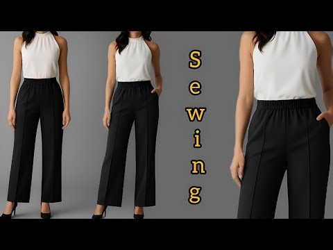 Palazzo Pants ✂️ Easy Pattern & Sewing Tutorial for Beginners