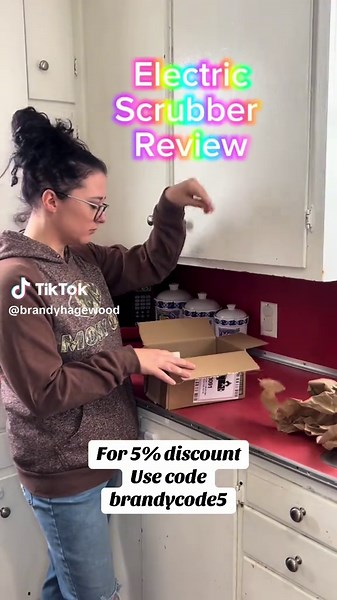 This electric scrubber had made cleaning my kitchen SO much easier! @Lifebasis Official #lifebasis #cleantok #cleaning #scrubber #electricscrubber