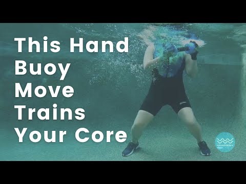 Diagonal Chop Water Exercise | Core Strength with Hand Buoys