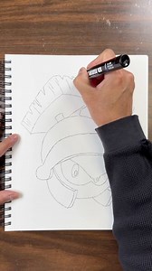 Lets draw Marvin the Martian #art #artist #drawing #fbreels #reelsvideos #reelsinstagram #asmrsounds #satisfying #satisfyingvideos | Dude Drawz
