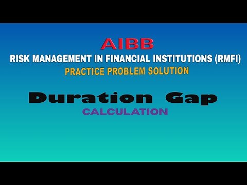 Duration Gap Calculation | Risk Management in Financial Institutions (RMFI) | AIBB | Banking Diploma