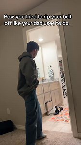 Belt said "you're not grown enough for this" 🤣🤣 #pops #fail #belt #whooping #dads #funny #whoop #viral #dadlife #embarrassing #trouble #usa | Twain Stores